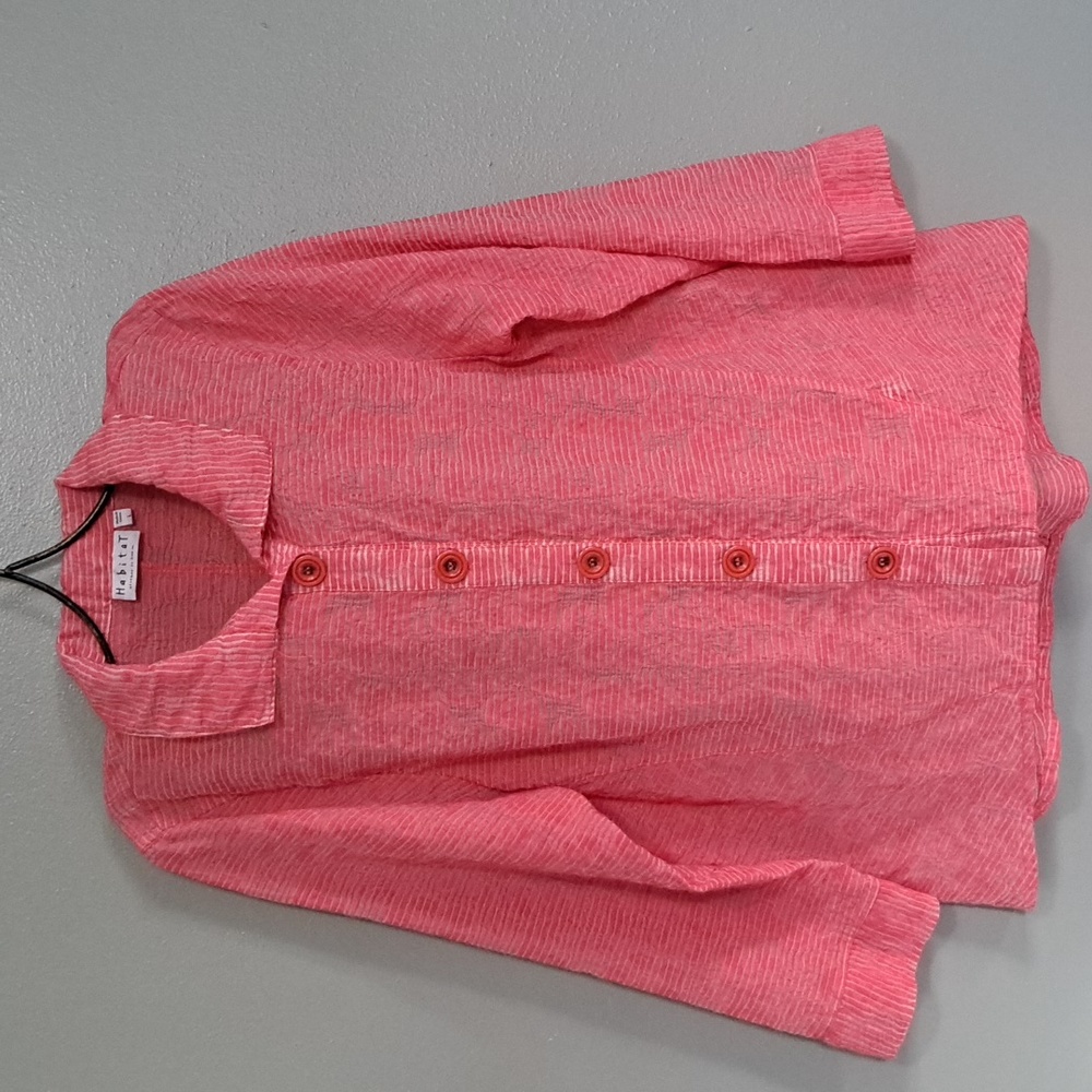 Habitat Clothes To Live In Coral Large Button Front B… - Gem